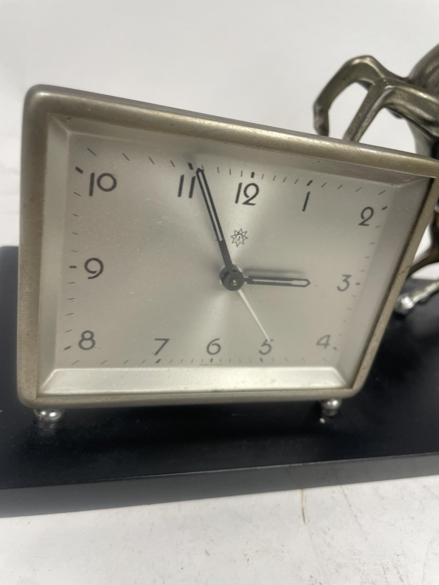 Vintage Liberty Clock with Roman Sculpture, 1920s for sale at Pamono