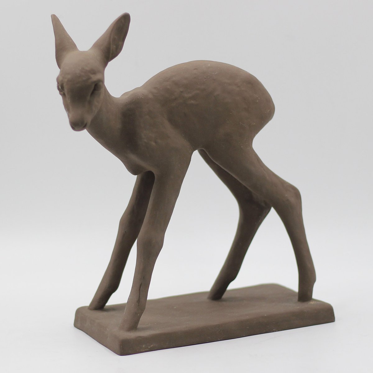 Ceramic Deer by Else Bach for Karlsruhe Majolika, 1960s for sale at Pamono