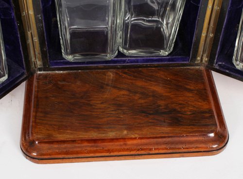 Antique Victorian Burr Walnut & Crystal Decanter Holder, 19th Century ...