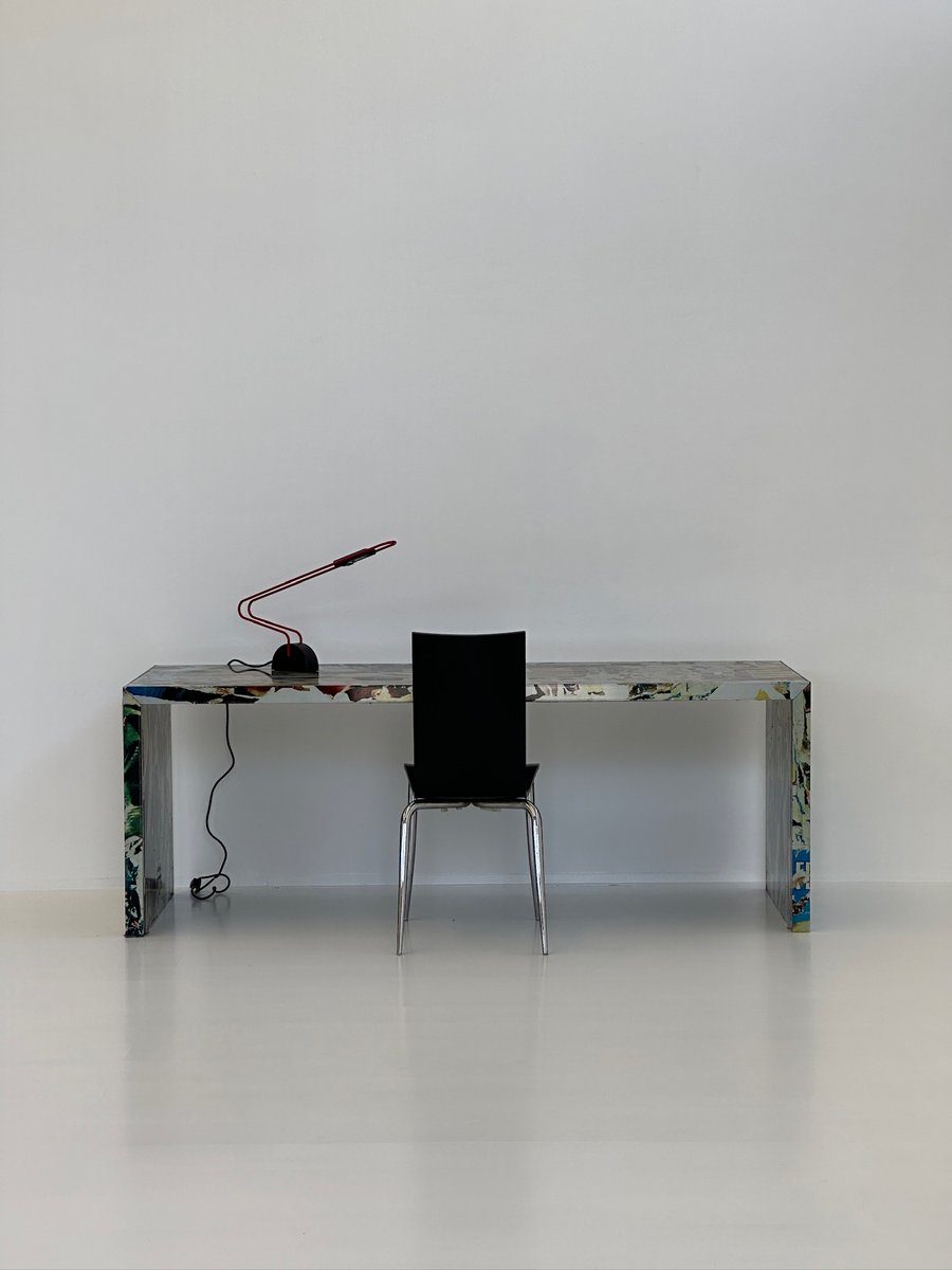 Table Desk with Subject La Dolce Vita by Mimmo Rotella and Zero Design ...