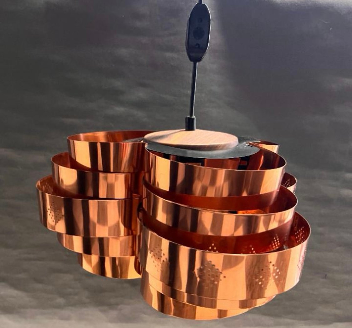 Vintage Ceiling Lamp by Werner Schou for Coronell Elektro, 1960 for ...