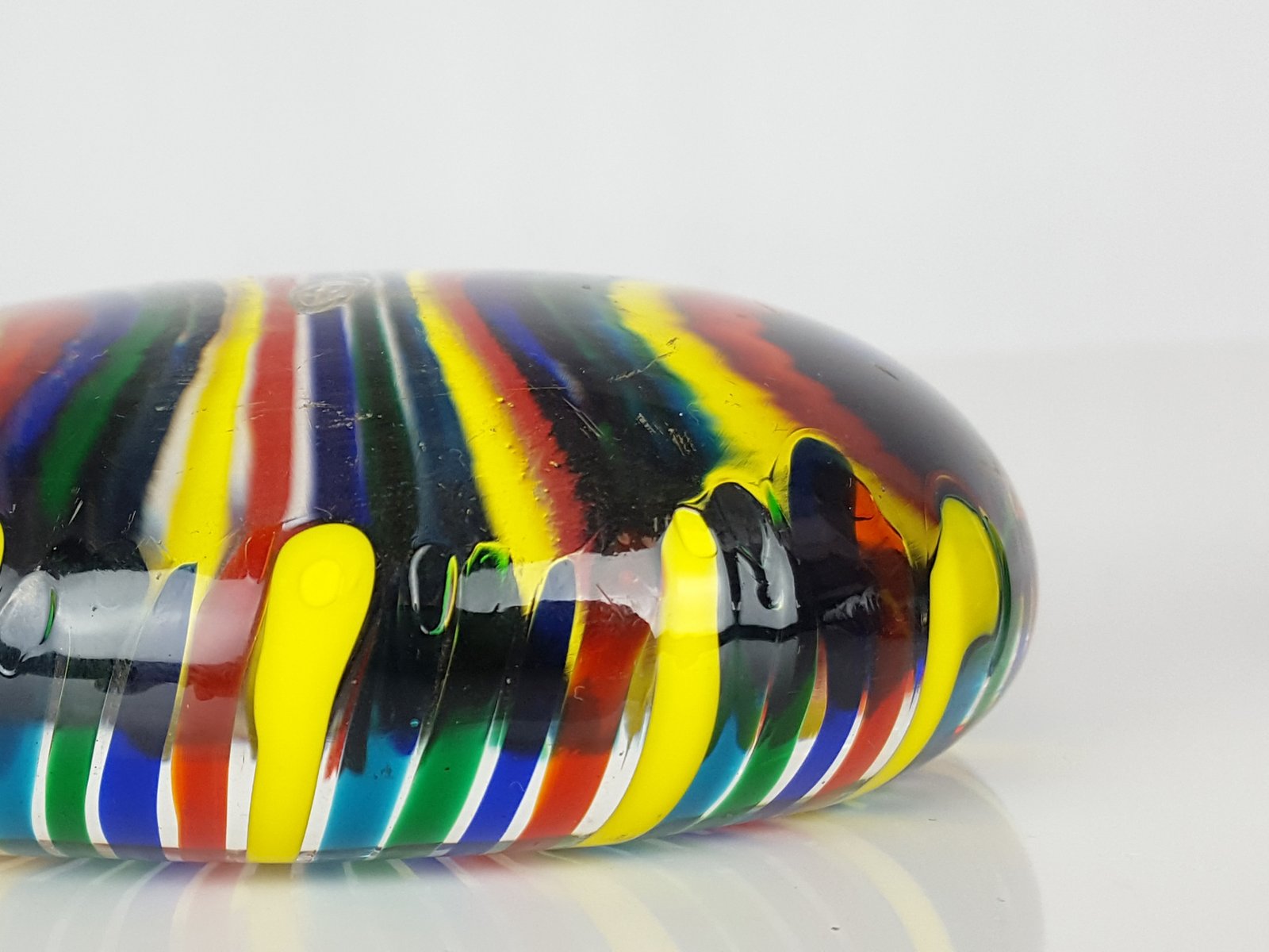 Colorful Murano Glass Paperweights, 1970s, Set of 2 for sale at Pamono