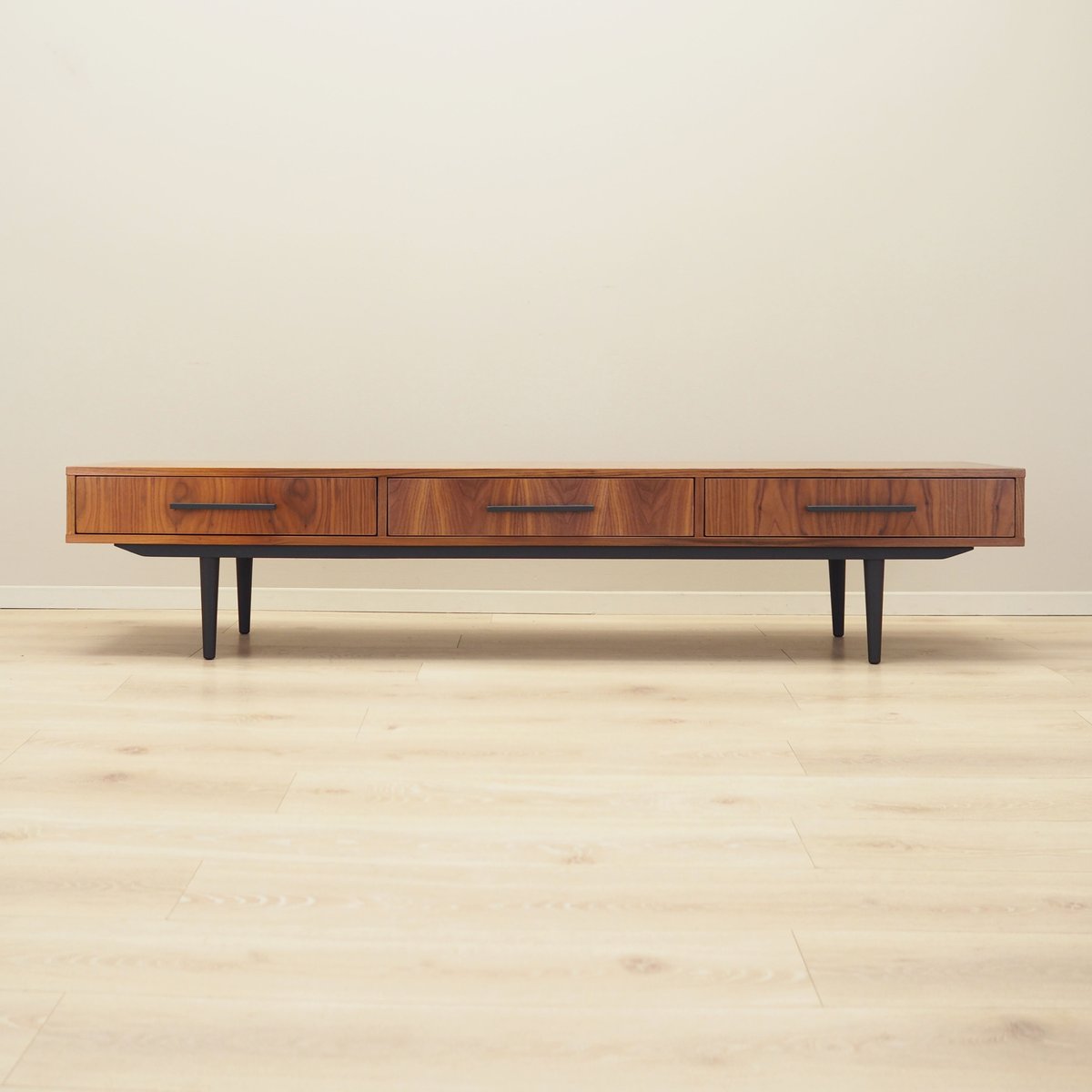 Scandinavian Walnut Lowboard for sale at Pamono