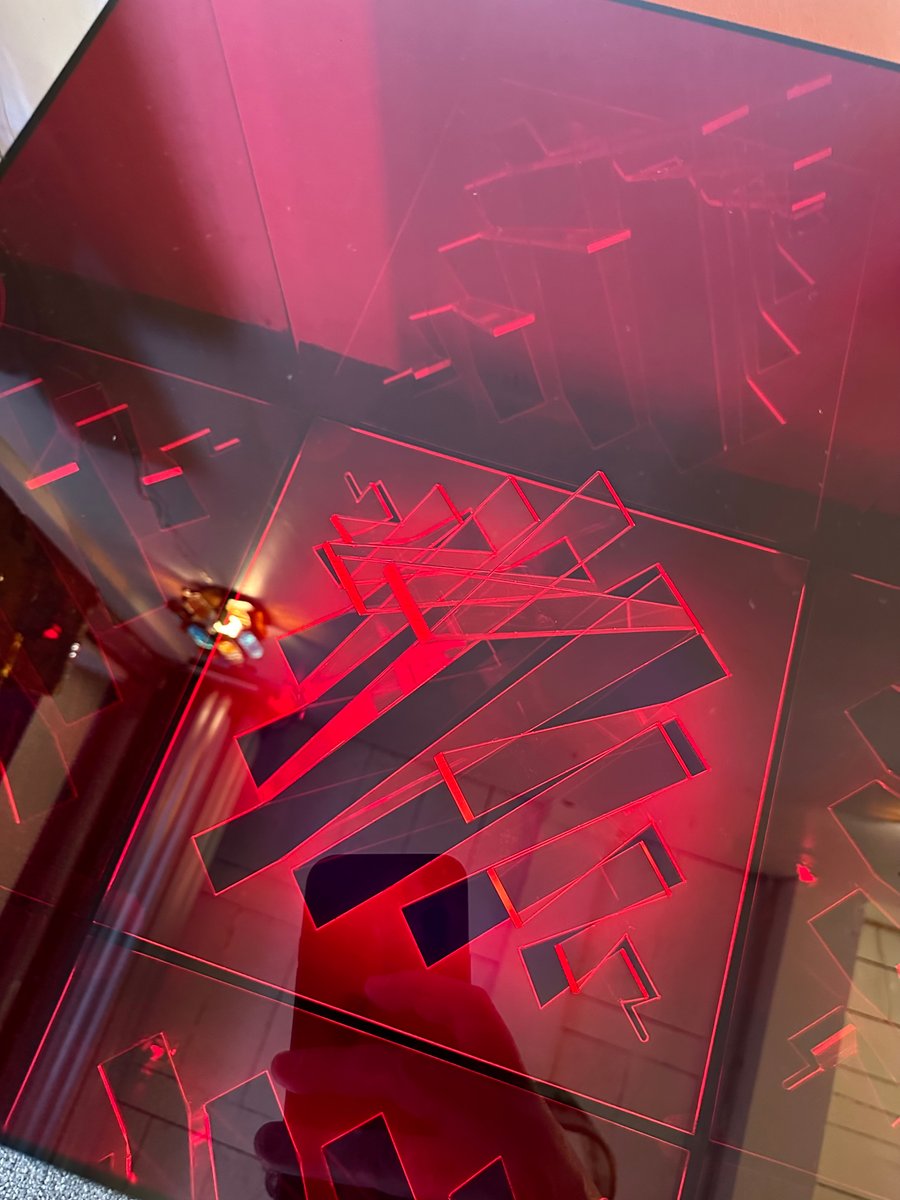 Mid-Century Modern Space Age Illuminated Cube Sculpture Floor Lamp ...