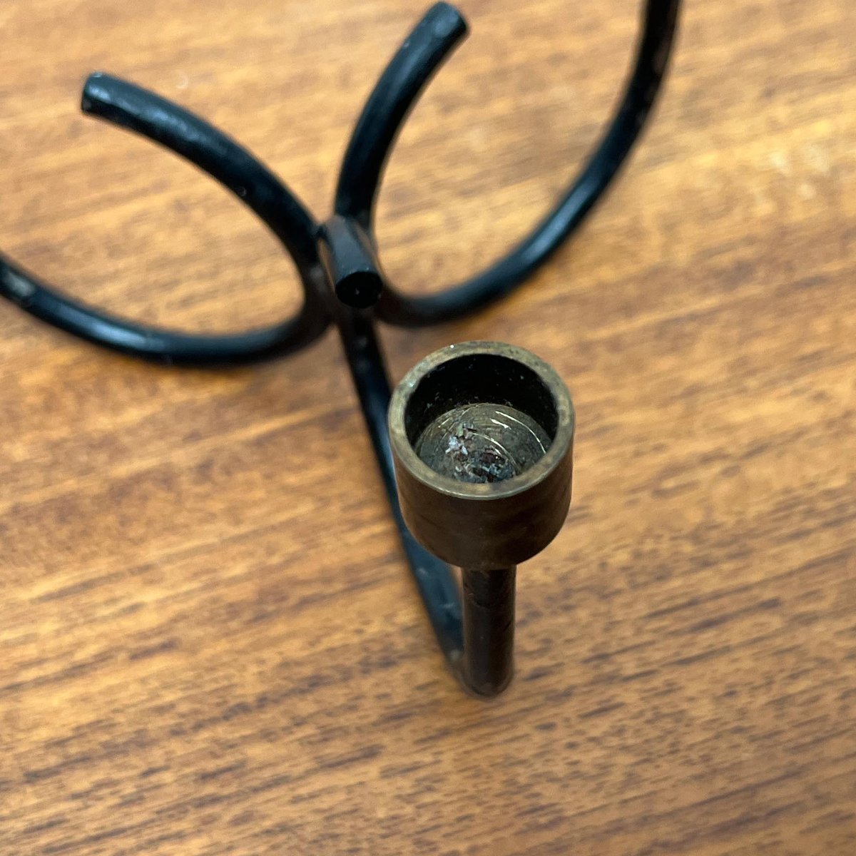 Mid-Century Metal String Style Candleholder, 1960s for sale at Pamono