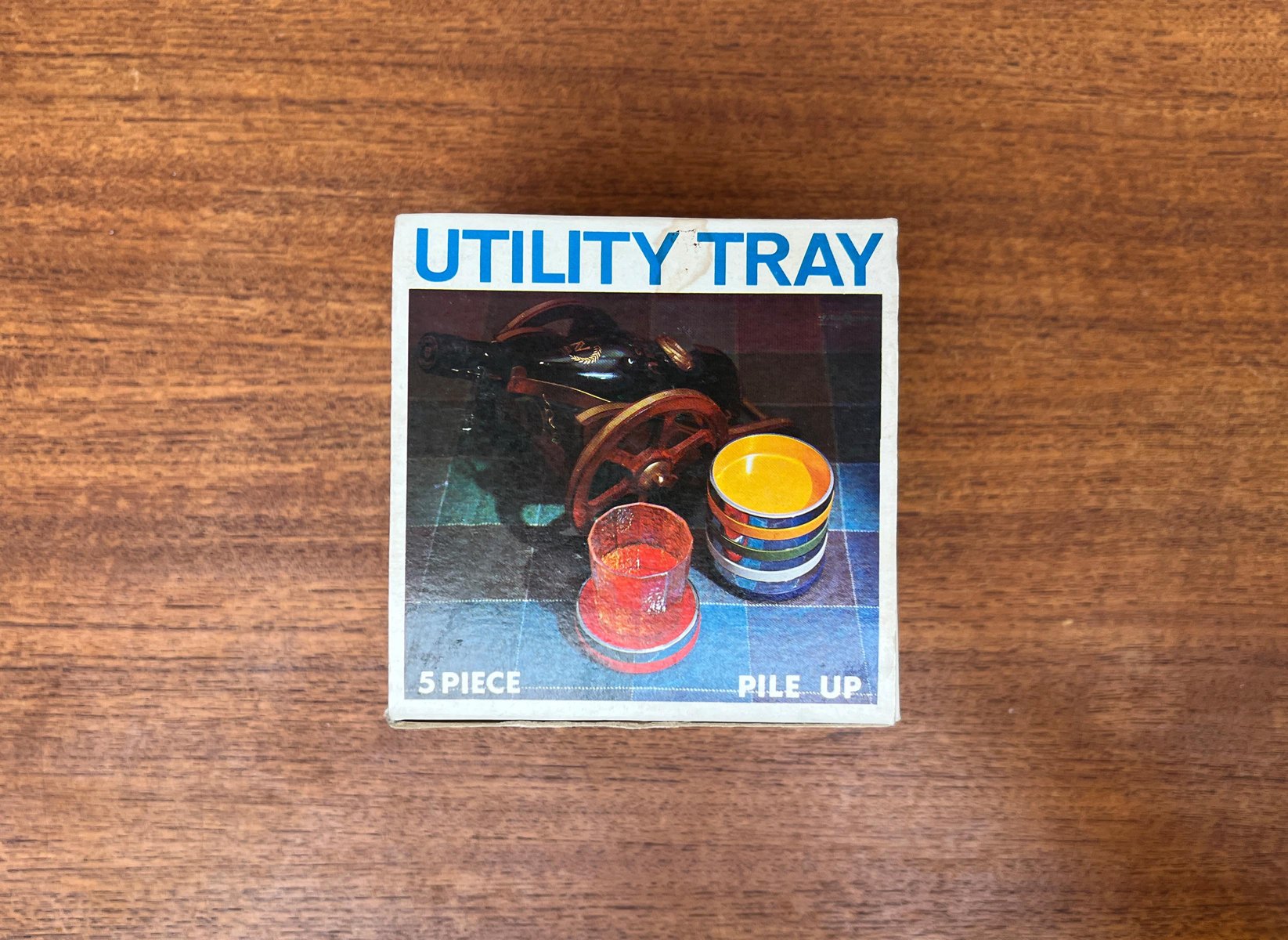 Mid-Century Space Age Metal and Melamin Utility Tray Bowls, 1960s, Set ...