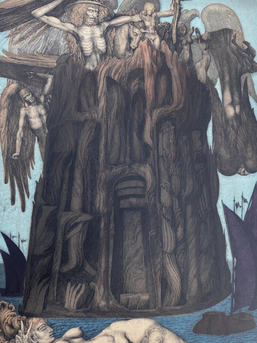 Ernst Fuchs, The Prison of Icarus, 1975, Aquatint Etching for sale at ...