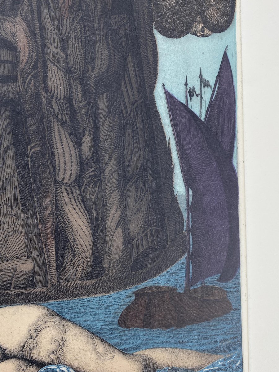 Ernst Fuchs, The Prison of Icarus, 1975, Aquatint Etching for sale at ...