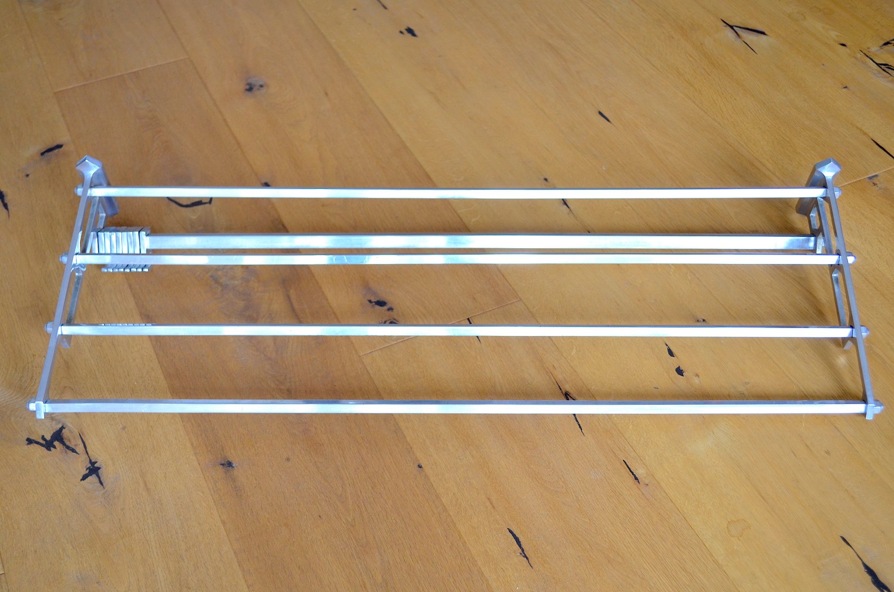 Vintage German Art Deco Aluminum Clothes Rack for sale at Pamono