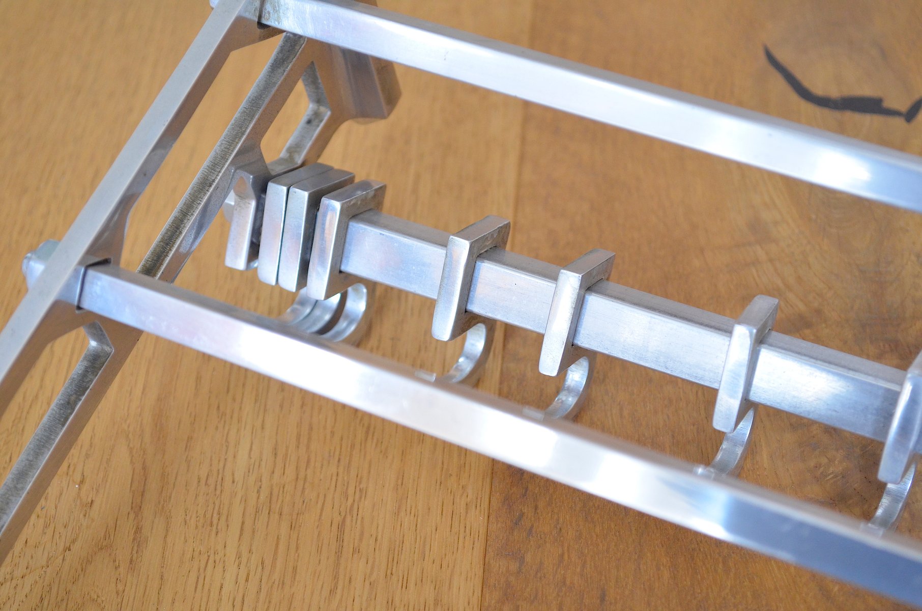 Vintage German Art Deco Aluminum Clothes Rack for sale at Pamono