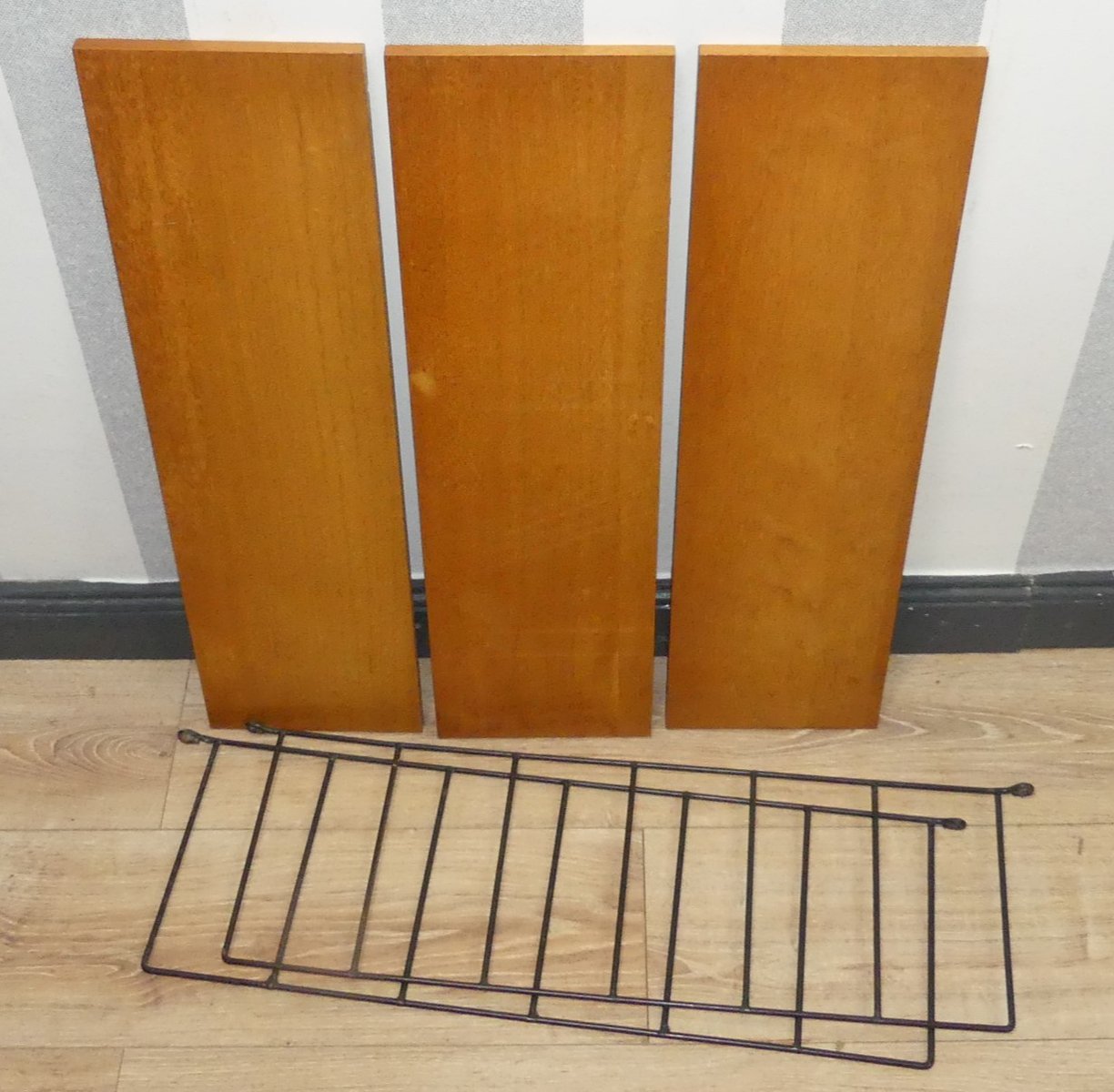 Vintage String Shelf with Two Ladder Shelves, 1960s for sale at Pamono