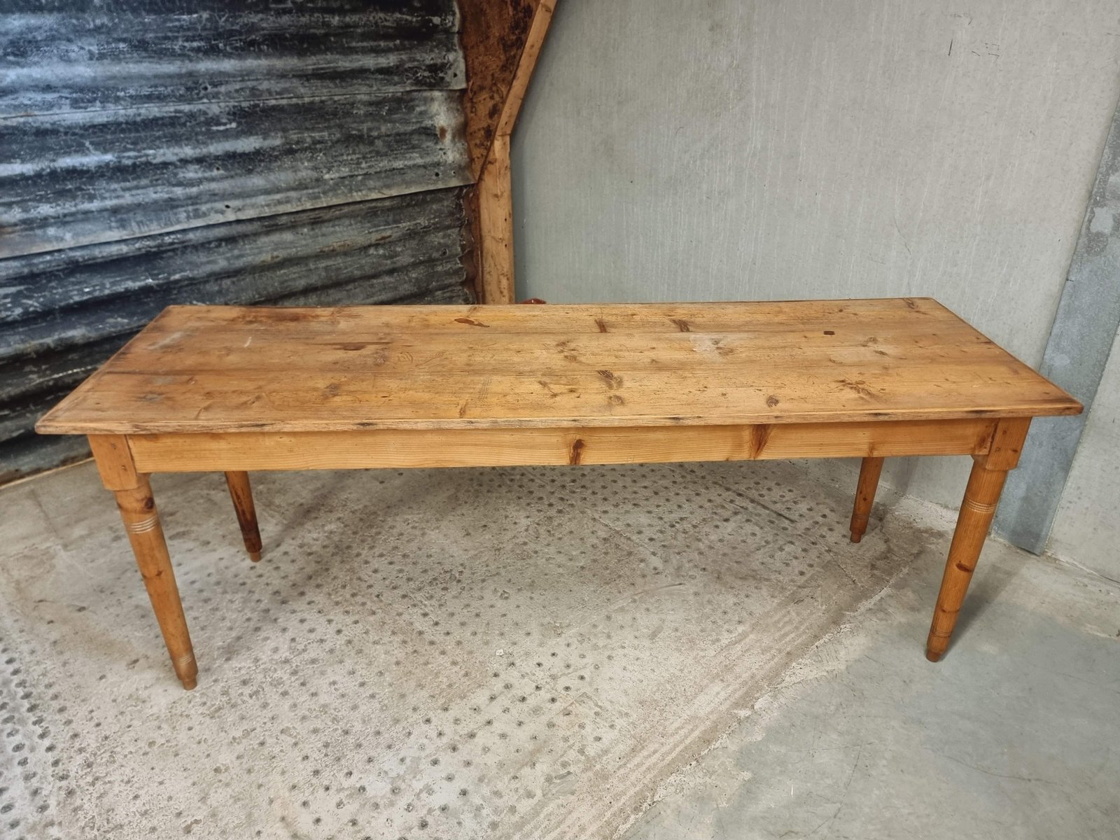 Antique Pinewood Dining Table, 1920s for sale at Pamono