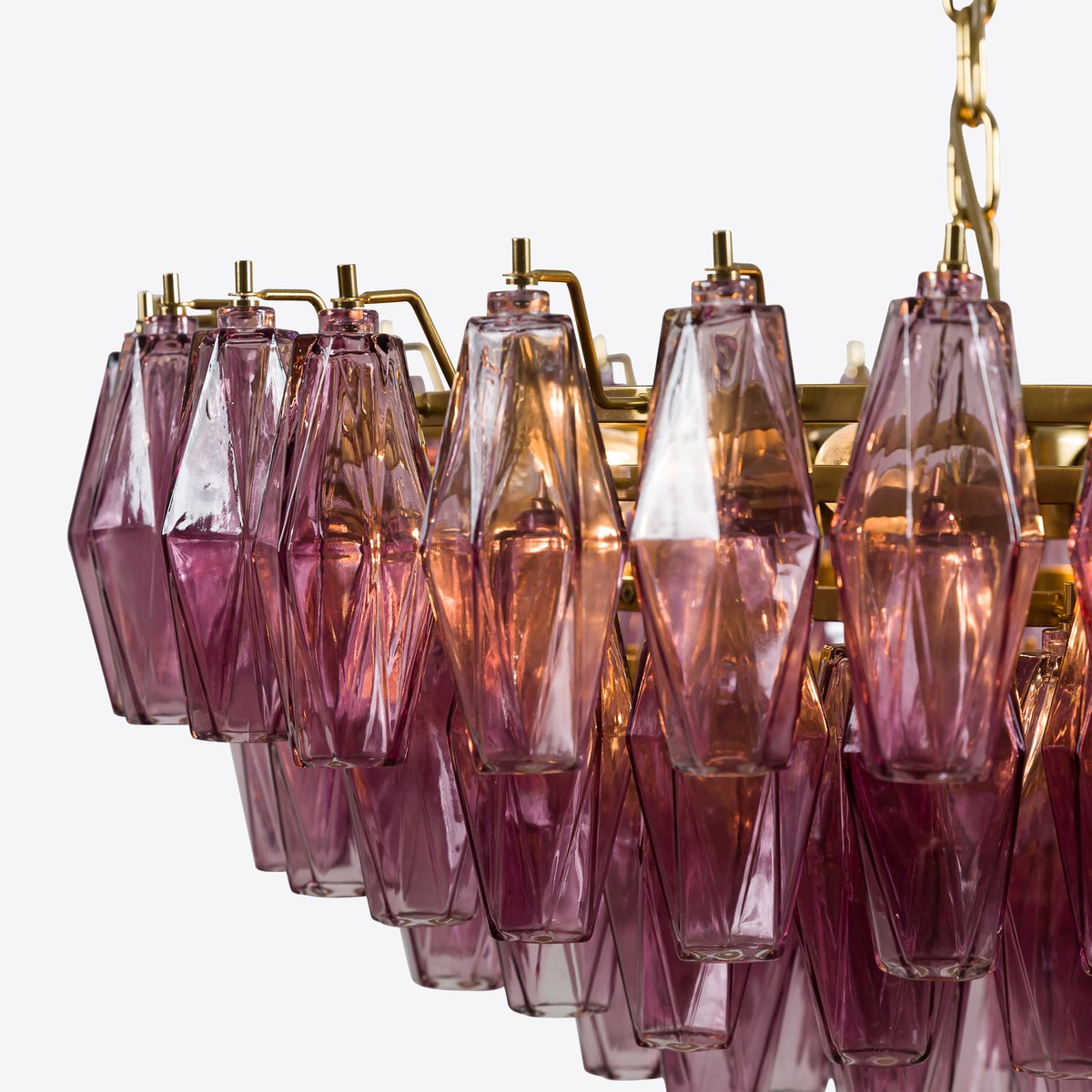 Lilac Sorrento Chandelier from Pure White Lines for sale at Pamono