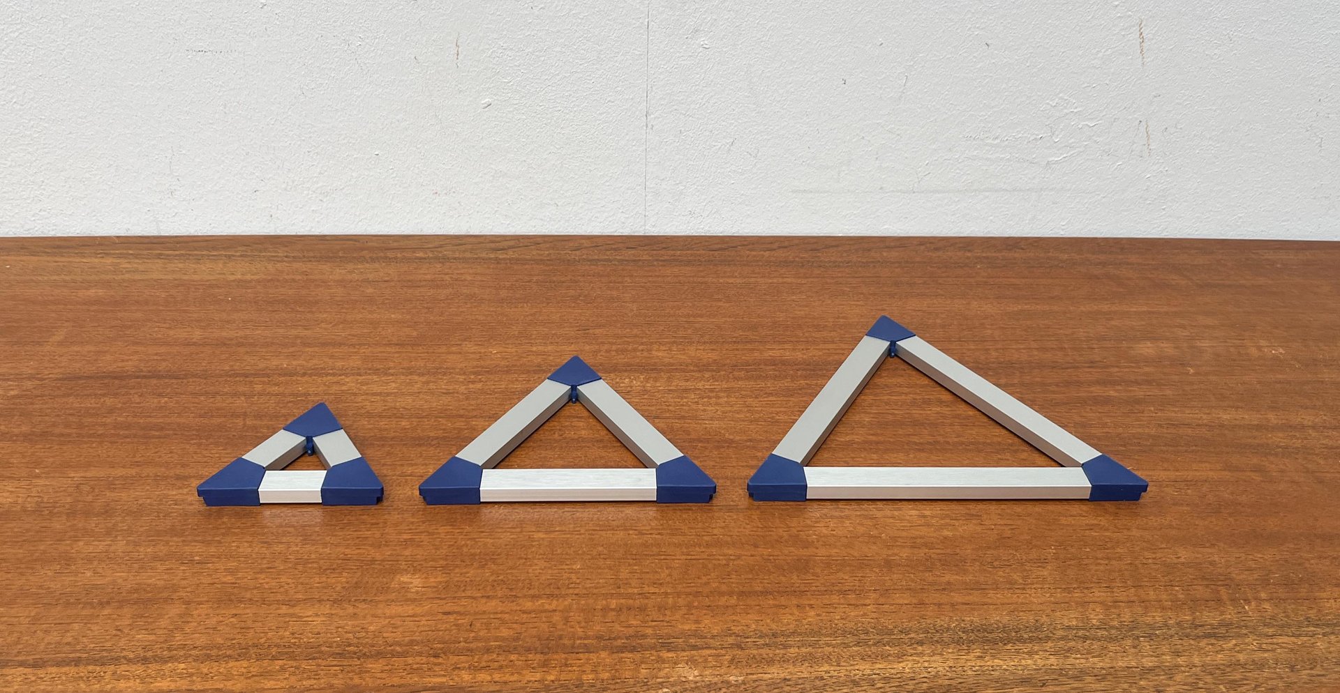 Danish Postmodern Triangular Trivet Coasters by Jorgen Meldgaard for ...