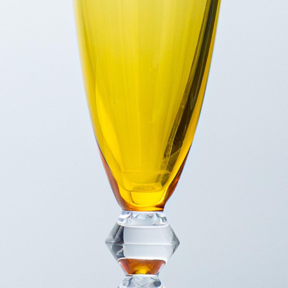 Vintage French Baccarat Flute Crystal Glasses, 1960, Set of 6 for sale ...