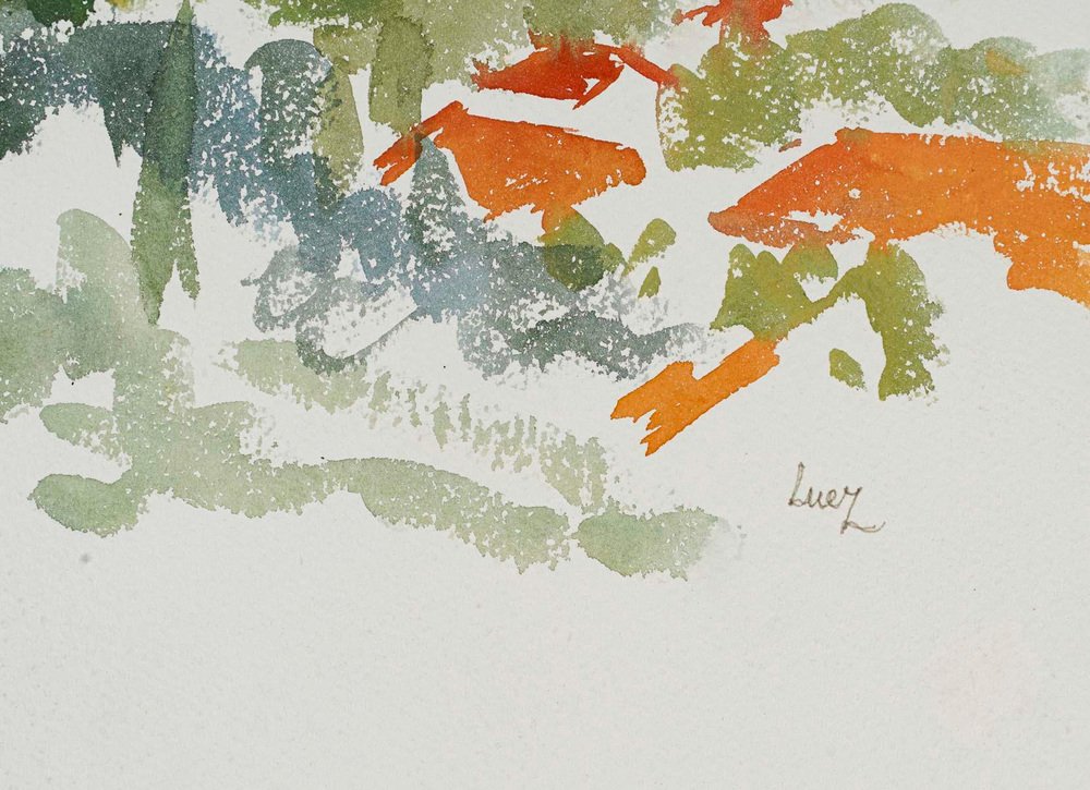Evelyne Luez, Composition, 20th Century, Watercolour on Paper for sale ...