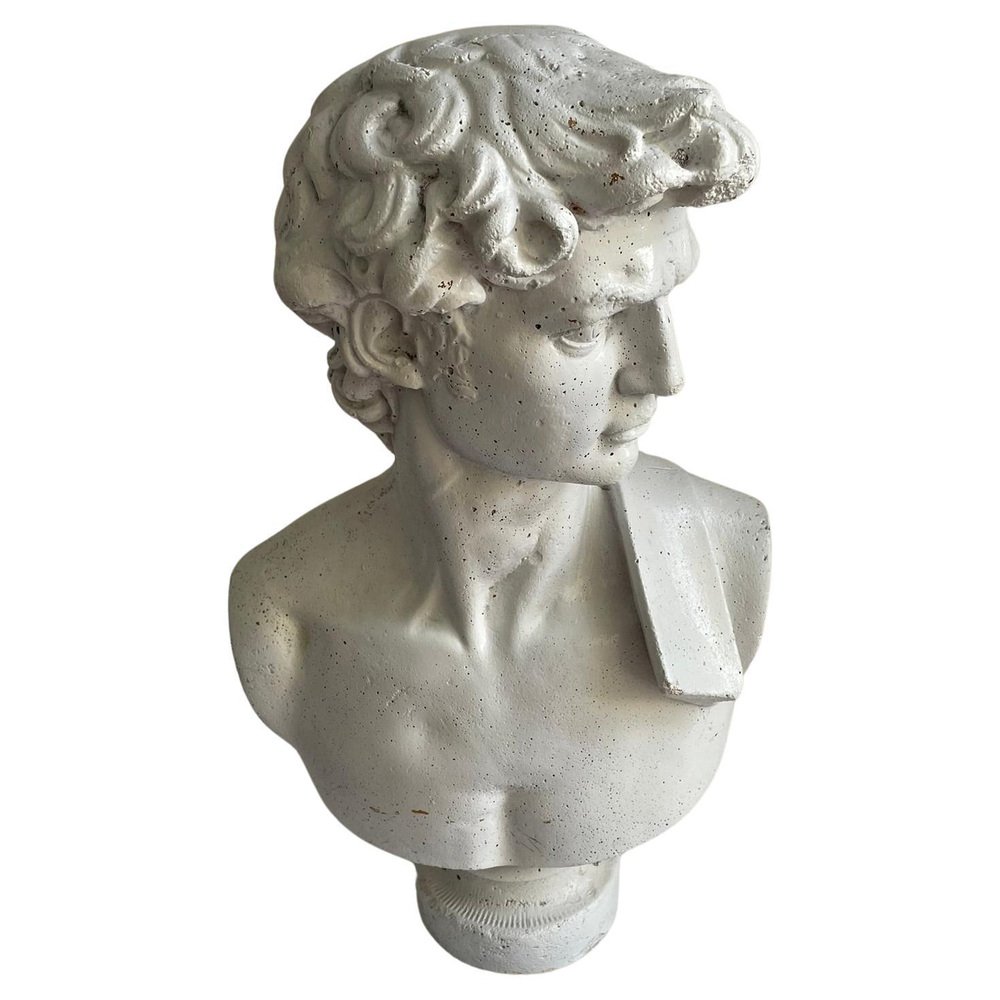 David by Michelangelo Plaster Bust for sale at Pamono