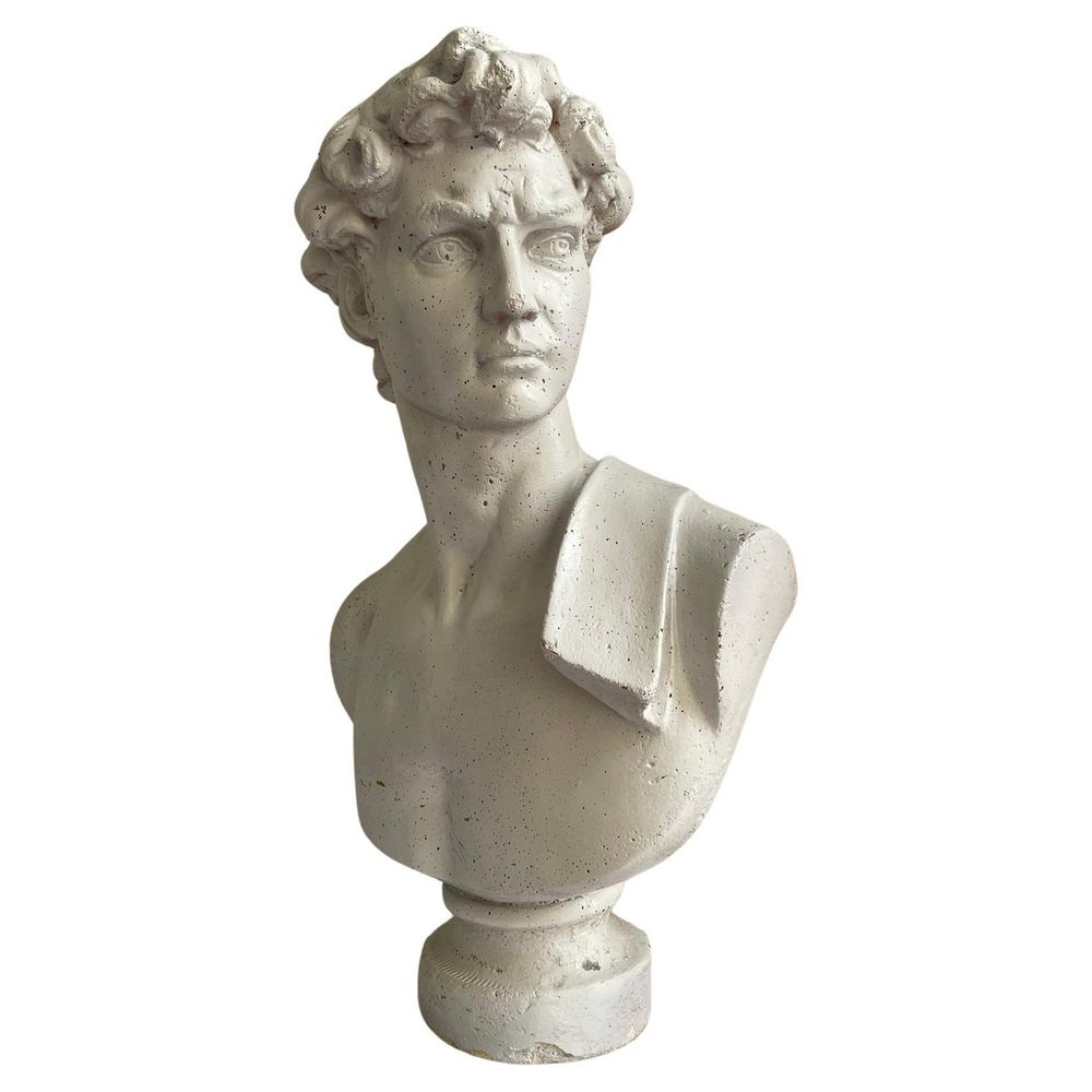 David by Michelangelo Plaster Bust for sale at Pamono
