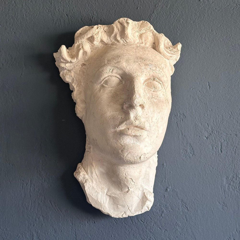 Decorative Roman Gypsum Face, 1970s for sale at Pamono