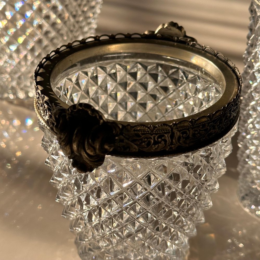 Victorian Silver-Plated and Cut Crystal Set for Wine and Cocktails ...