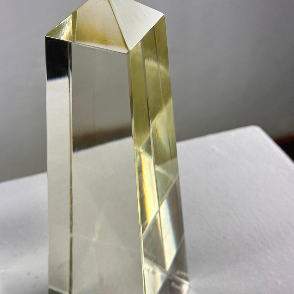 Decorative Obelisks in Pure Glass from Save Venice, Italy, 1989, Set of ...