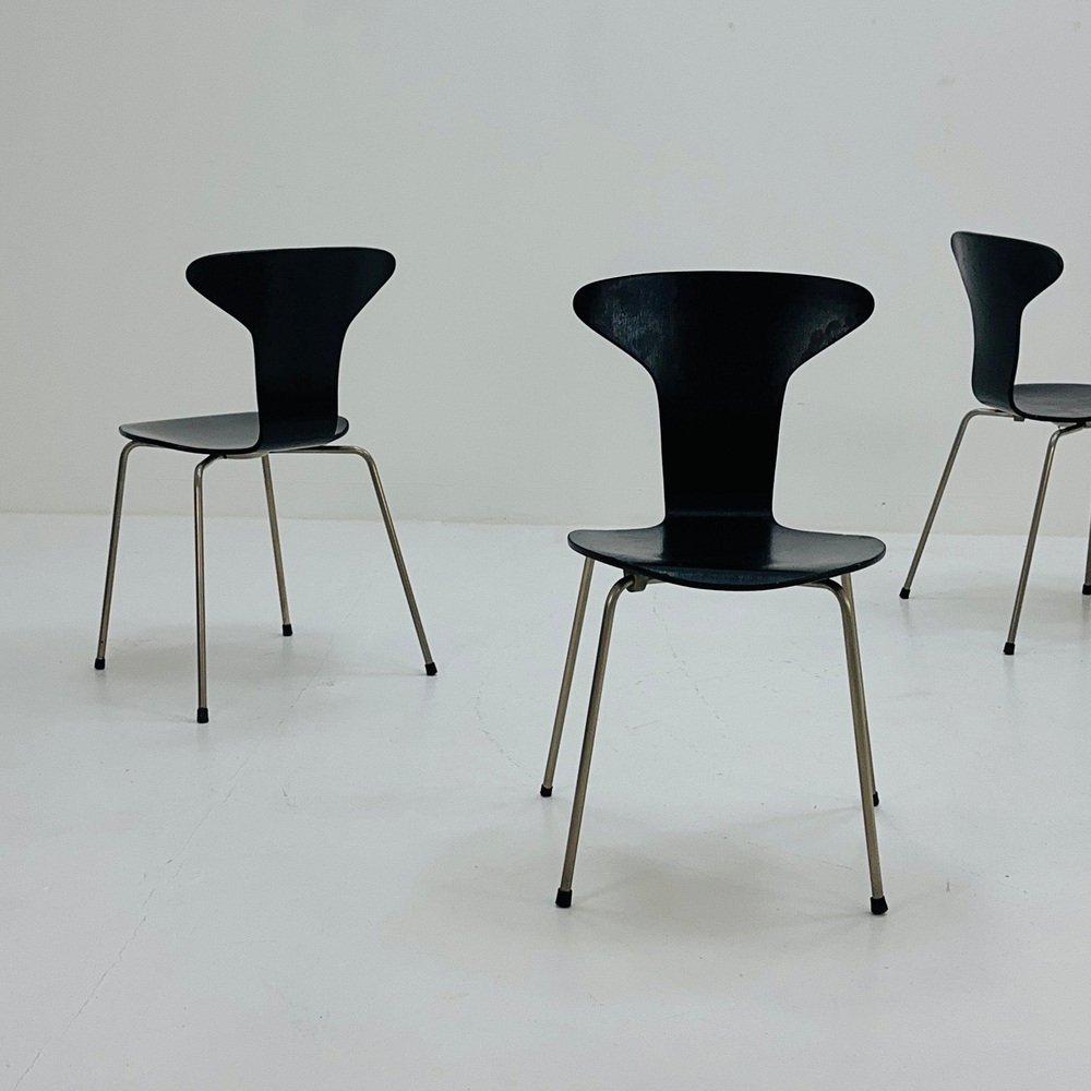 Mid-Century Mosquito Model 3105 Dining Chairs by Arne Jacobsen for ...