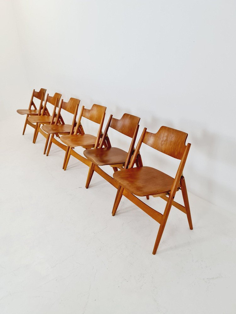 Chaise Pliante Modèle SE18 par Egon Eiermann pour Wilde & Spieth ...