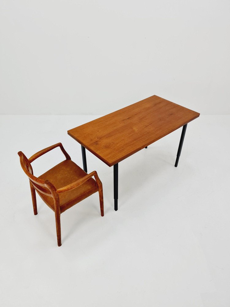 Vintage German Teak Extendable Dining Table, 1950s for sale at Pamono