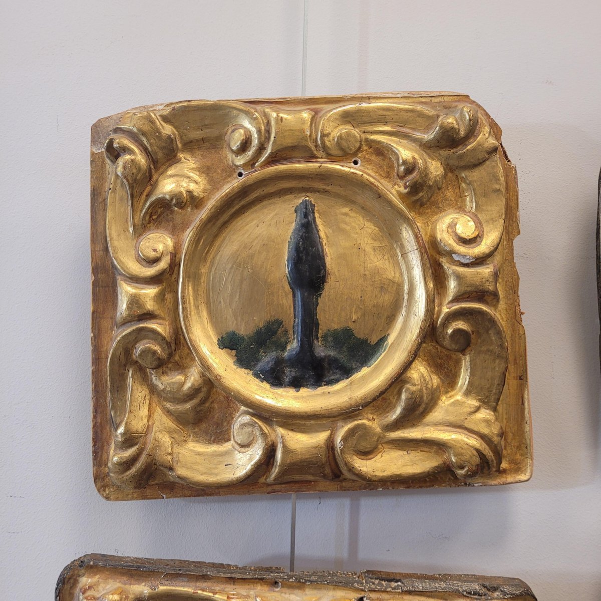 Heraldic Emblem Reliefs in Carved, Gilded and Polychrome Wood, 18th ...