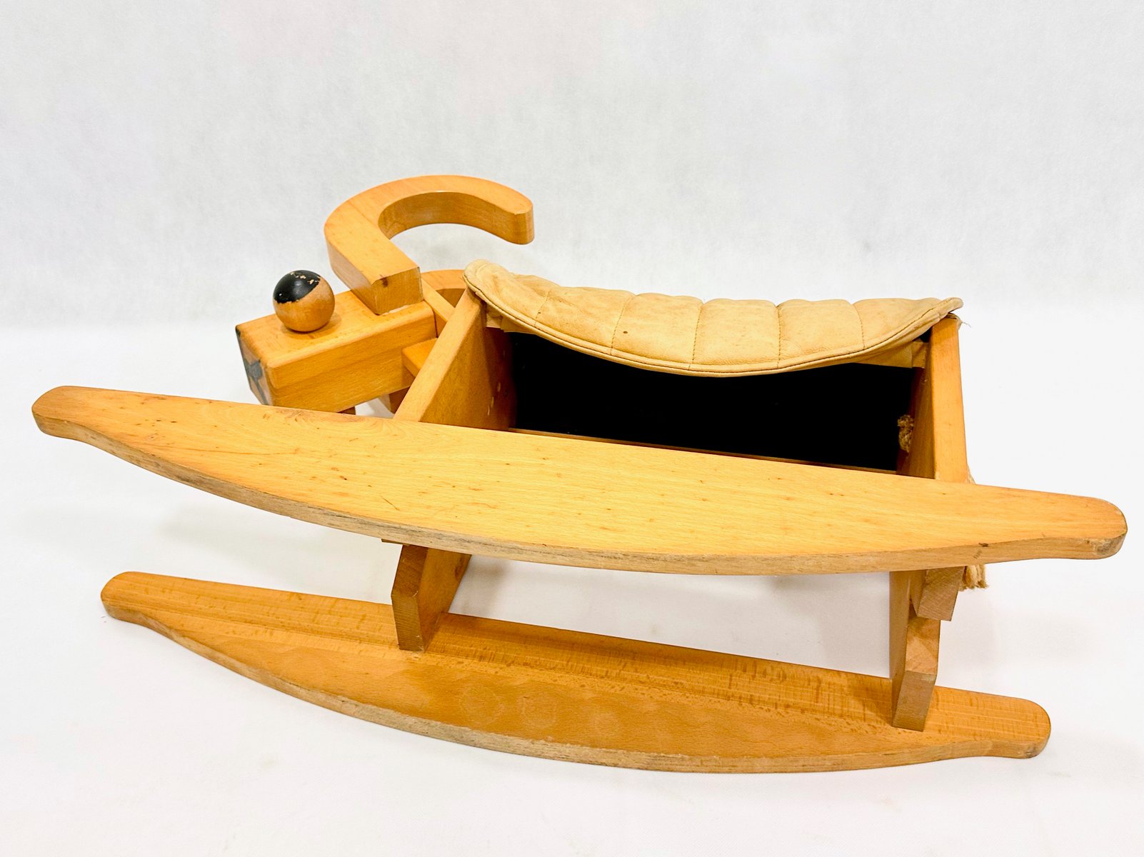 Mid-Century Wooden Rocking Billy Goat, 1960s for sale at Pamono