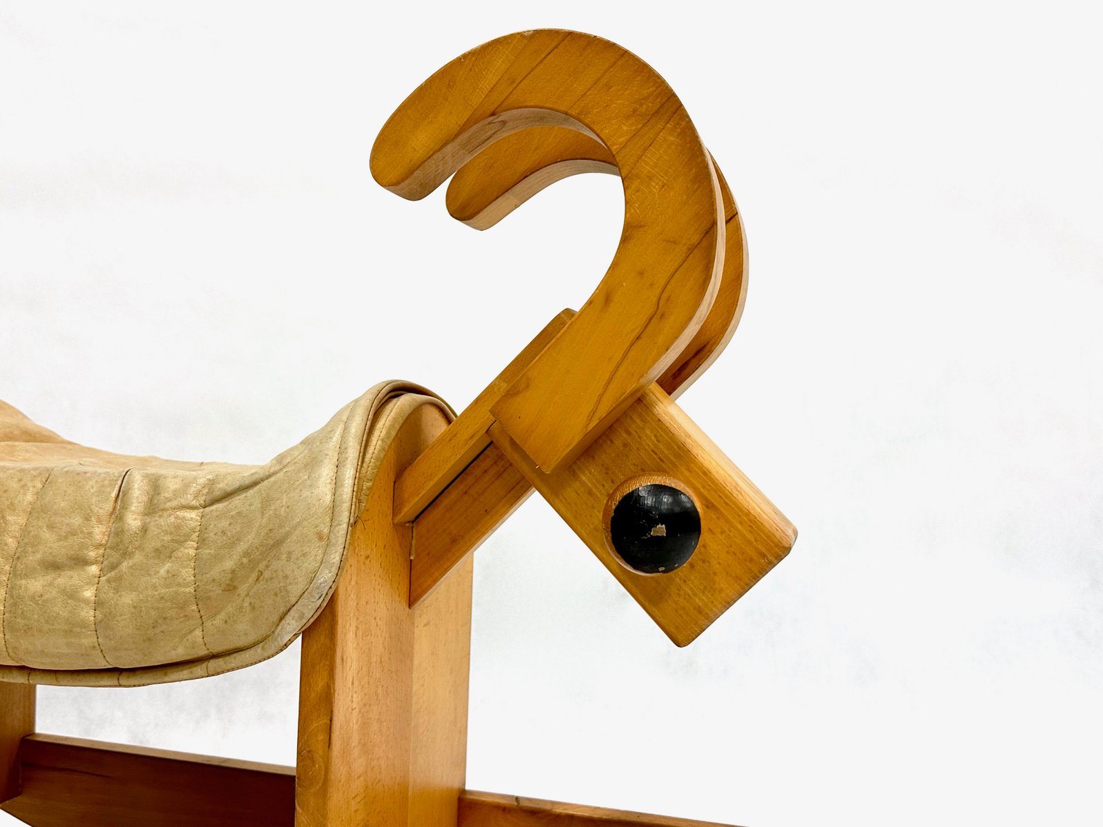 Mid-Century Wooden Rocking Billy Goat, 1960s for sale at Pamono