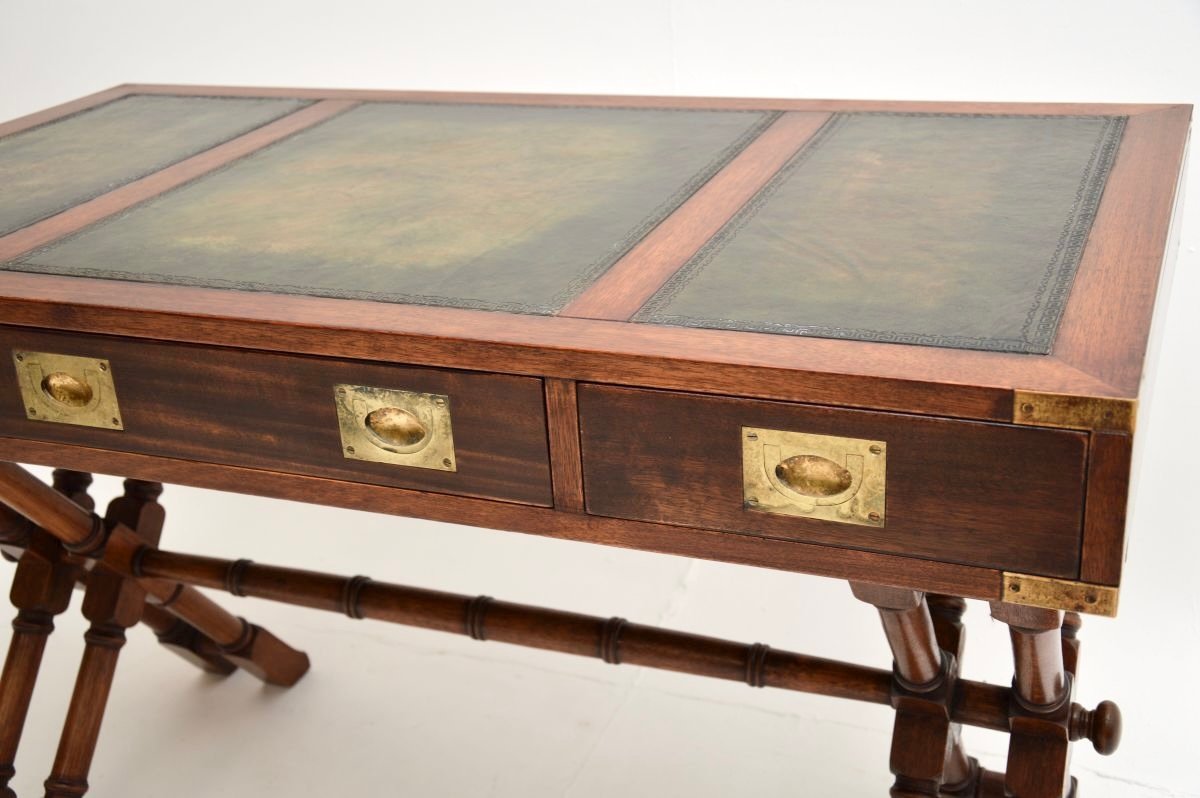 Vintage Military Campaign Style Desk, 1950 for sale at Pamono