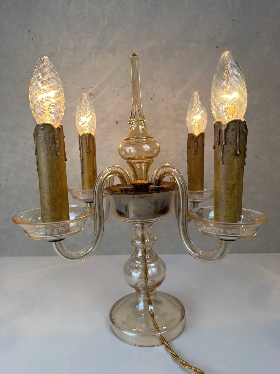 Four-Arm Candelabra Table Lamp for sale at Pamono