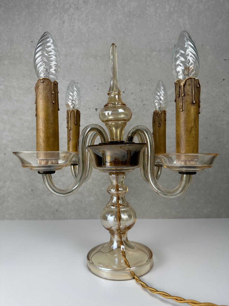 Four-Arm Candelabra Table Lamp for sale at Pamono