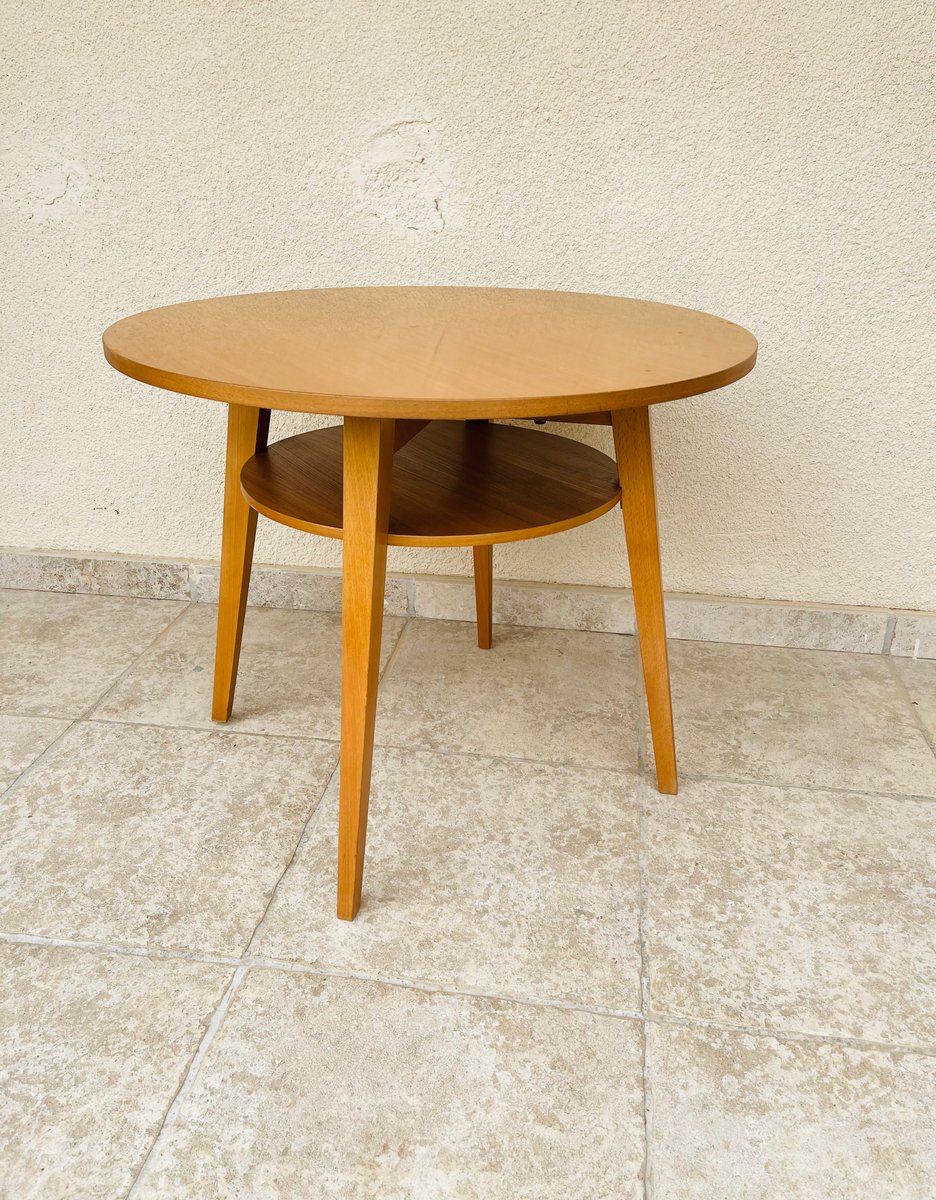 Small Round Dining Table, 1960s for sale at Pamono