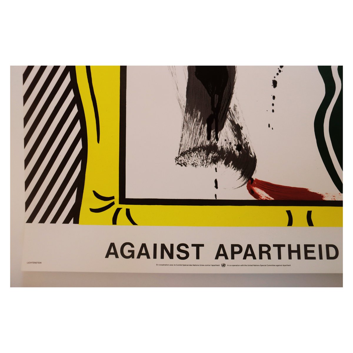 Roy Lichtenstein, Against Apartheid Poster, Lithograph, 1983 for sale ...