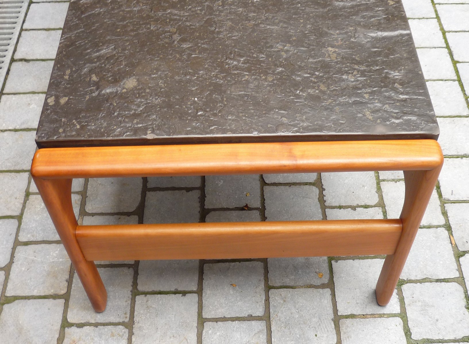 Slate Slab Living Room Table, 1960s for sale at Pamono