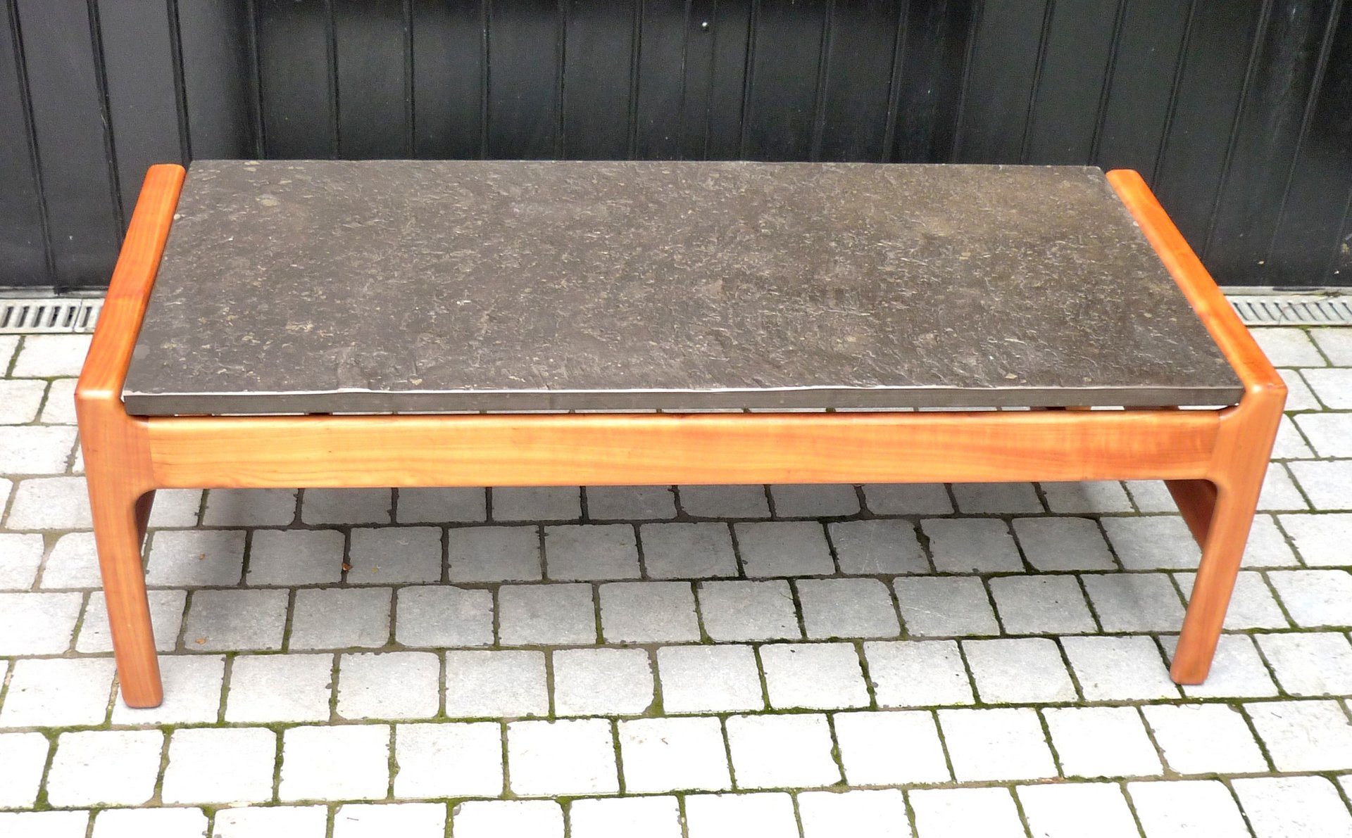 Slate Slab Living Room Table, 1960s for sale at Pamono
