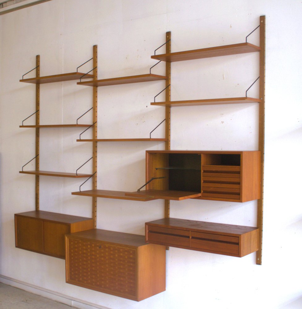 Dänisches Vintage Royal System aus Teak, Paul Cadovius zugeschrieben ...