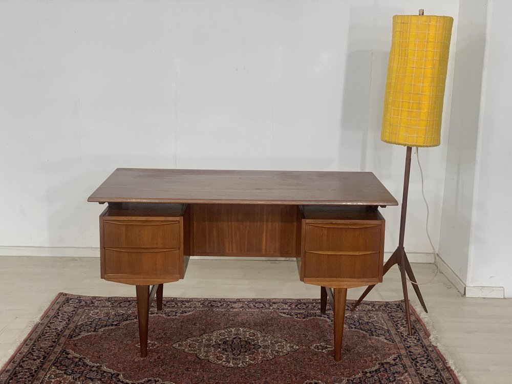 Vintage Teak Desk for sale at Pamono