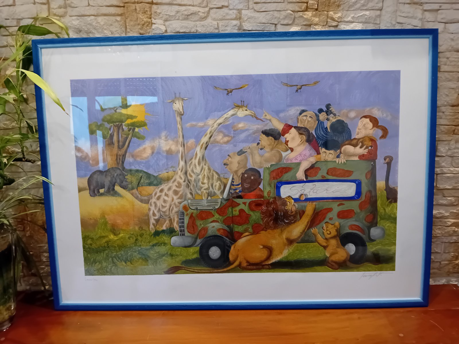 Pino Procopio, Safari, 2000s, Lithograph for sale at Pamono