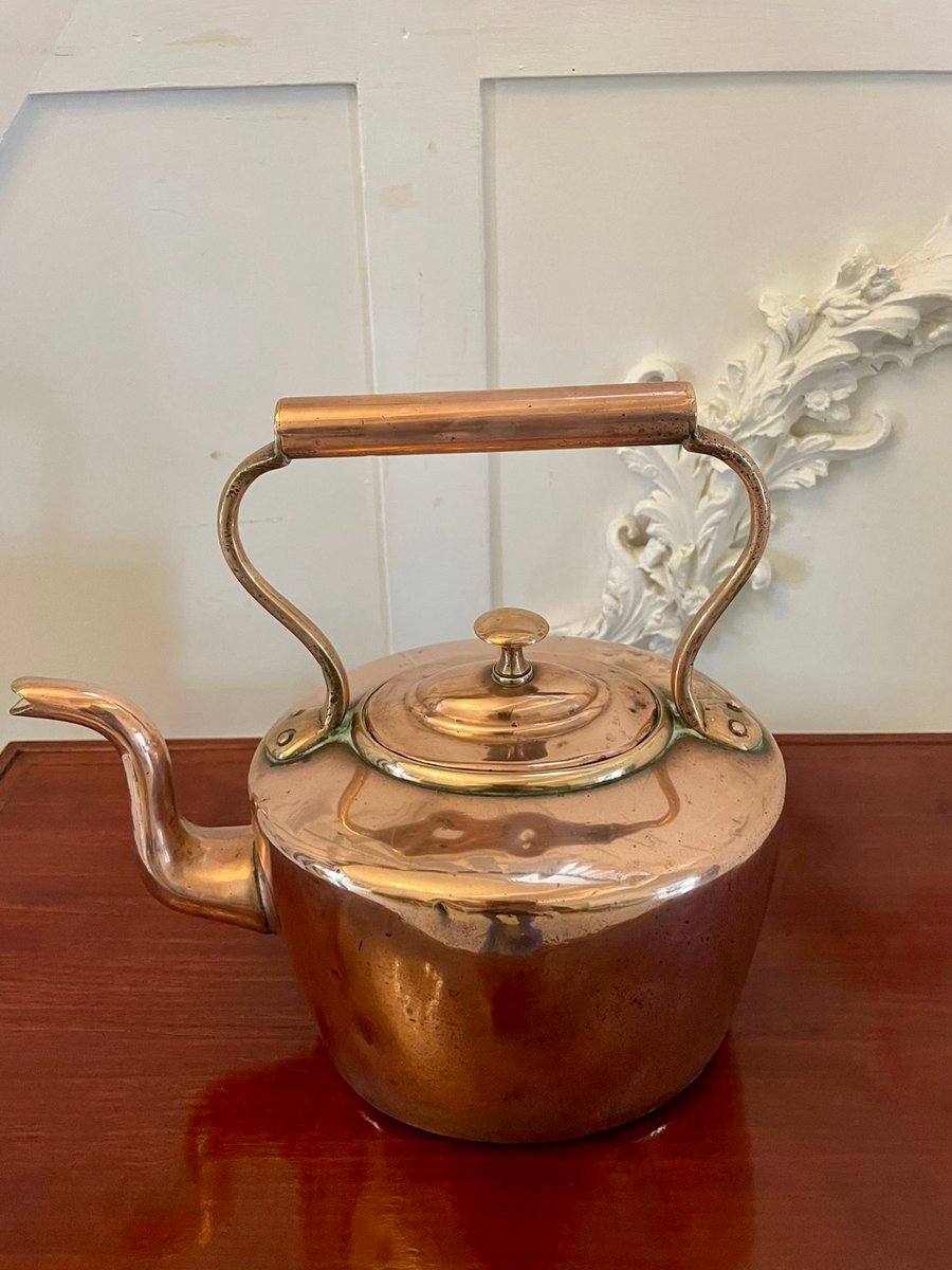 Antique George III Copper Kettle, 1800 for sale at Pamono