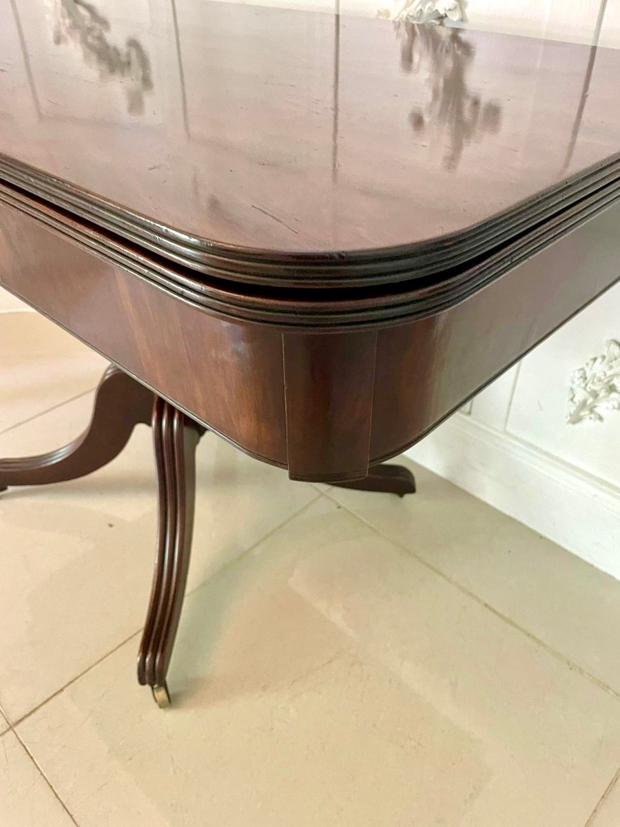 Antique Regency Mahogany Dining Table, 1825 for sale at Pamono