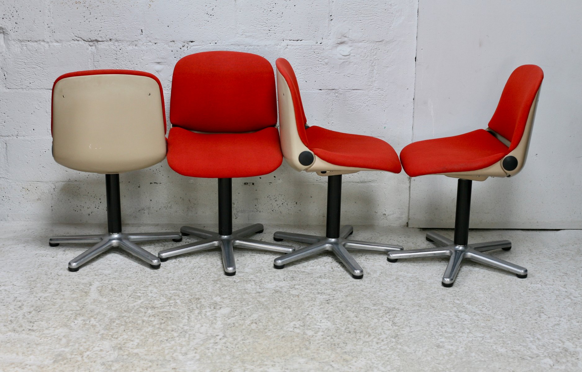 Vintage Space Age Chairs, 1970, Set of 4 for sale at Pamono