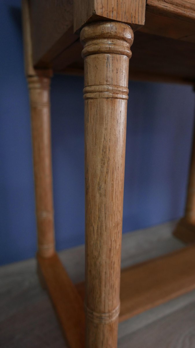 Antique German Oak Bedside Table, 1890 for sale at Pamono