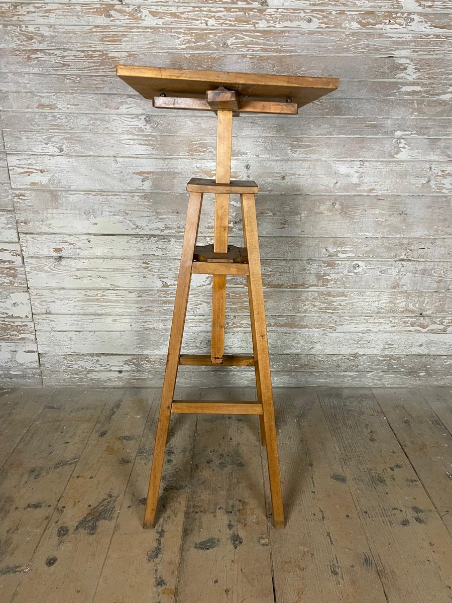 Vintage Rotating Height-Adjustable Sculpture Stand for sale at Pamono