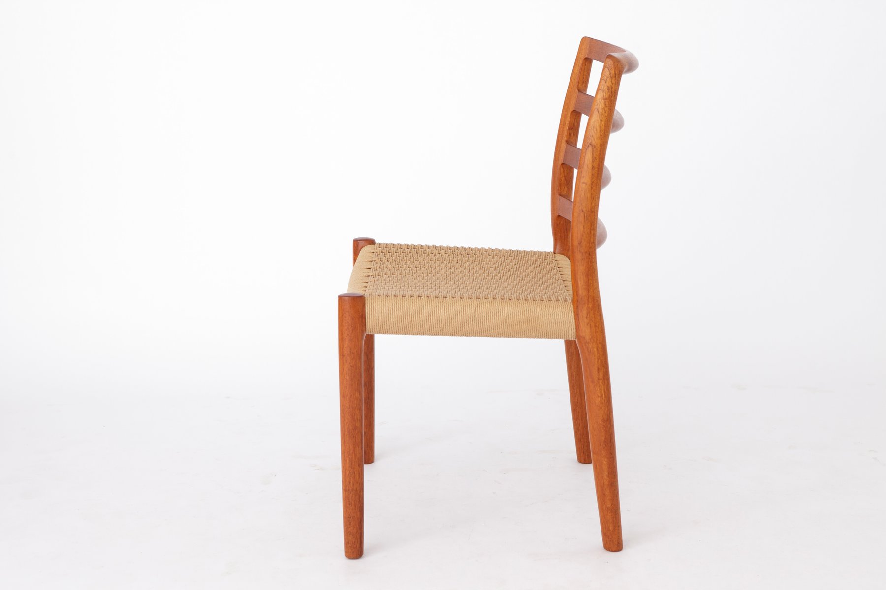 Vintage Danish Chair in Teak by Niels Moller, 1980s for sale at Pamono
