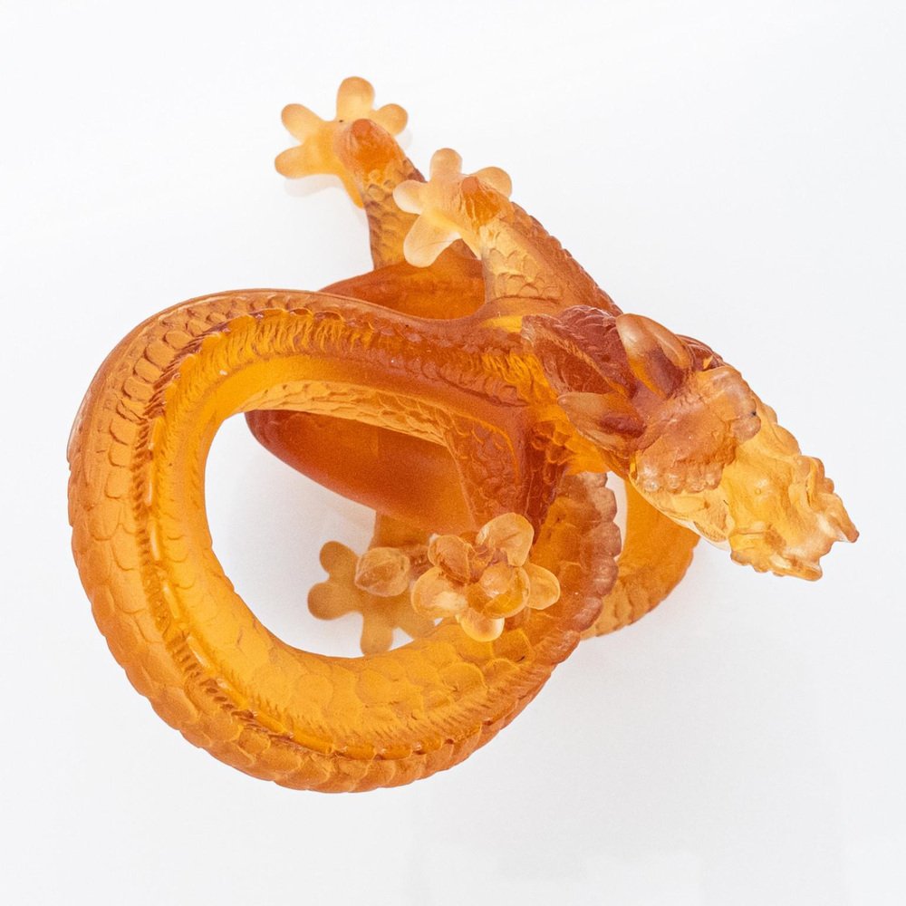 Pâte De Verre Set Dragons from Daum, 1990, Set of 3 for sale at Pamono