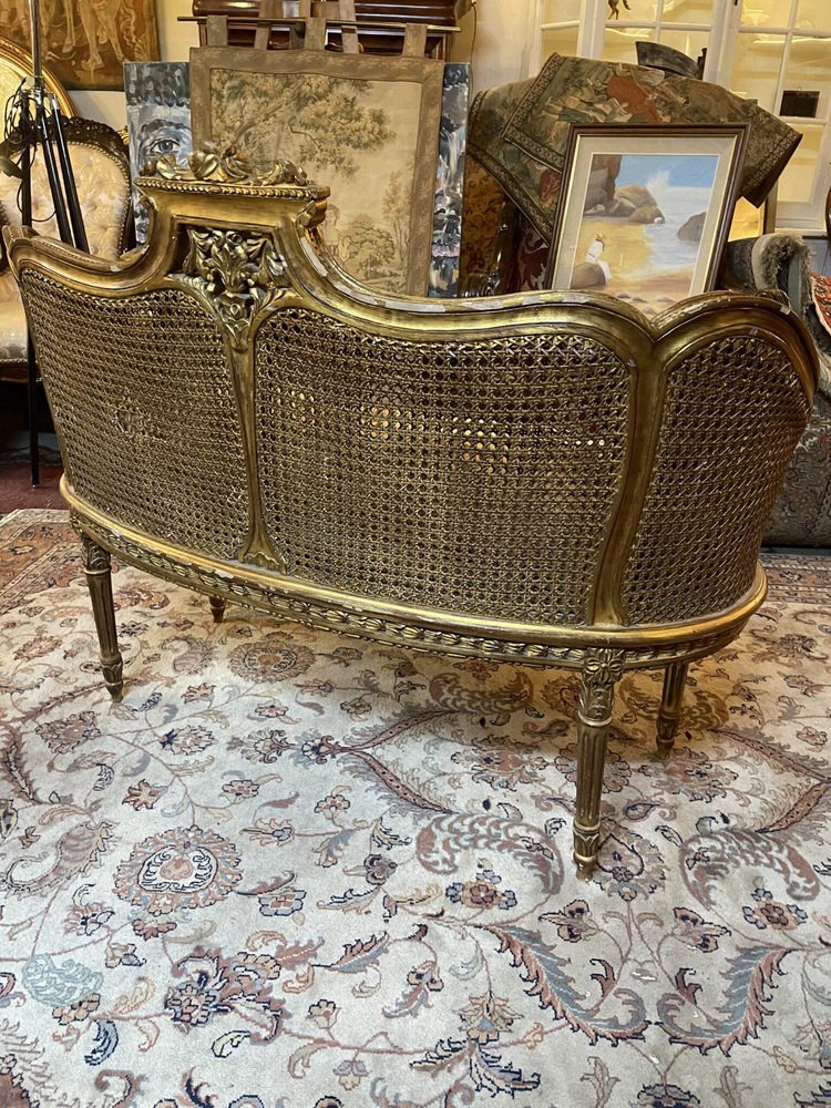 Antique French Tube Settee for sale at Pamono