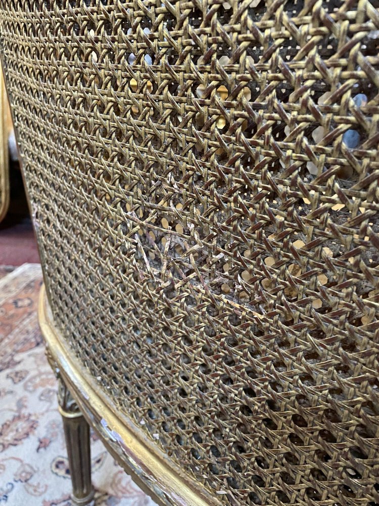 Antique French Tube Settee for sale at Pamono